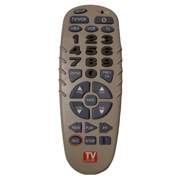 TV Guide | Other | Tv Guide Large Button Tv Remote Nwt | Poshmark